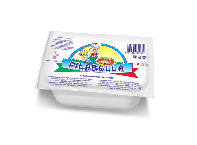 Formaggi fusi a pasta filata Filabella 400 g | Mozzarella per pizza